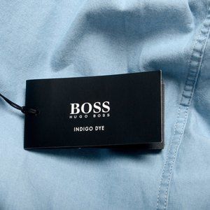 Hugo Boss | Shirts | Hugo Boss Mens Ismo Blue Slim Fit Dress Shirt ...